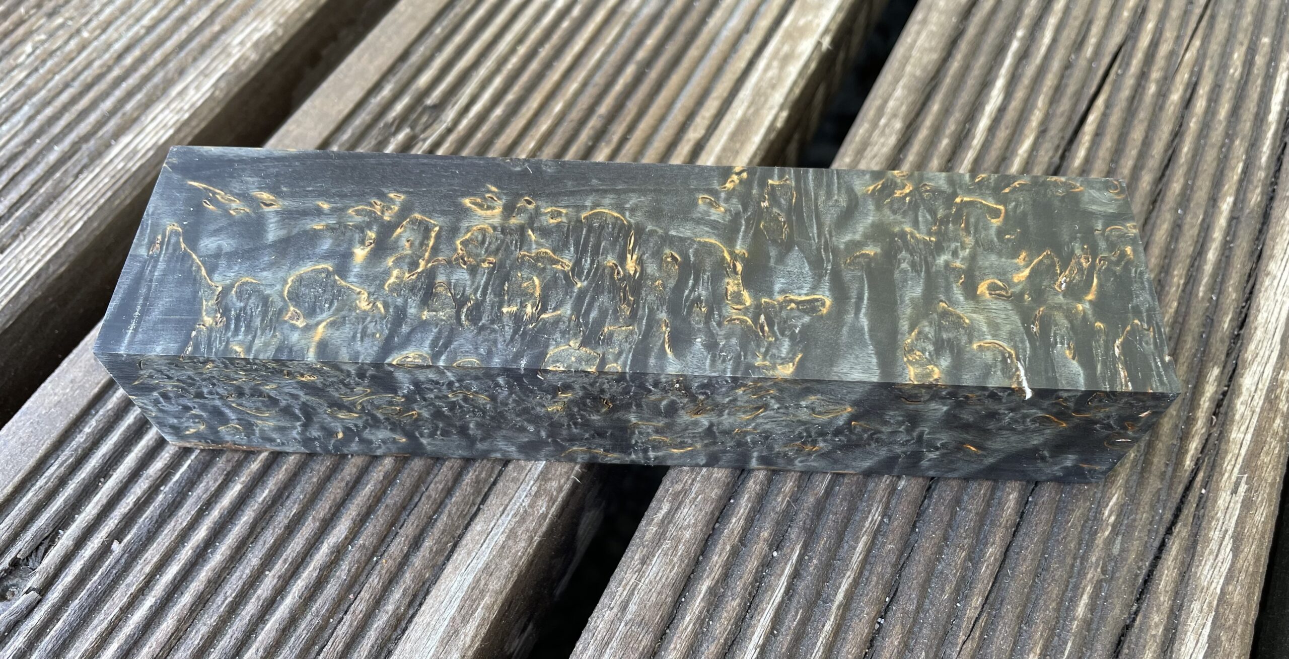 Masur birch wood block premium grade wood - Curlybirchwood