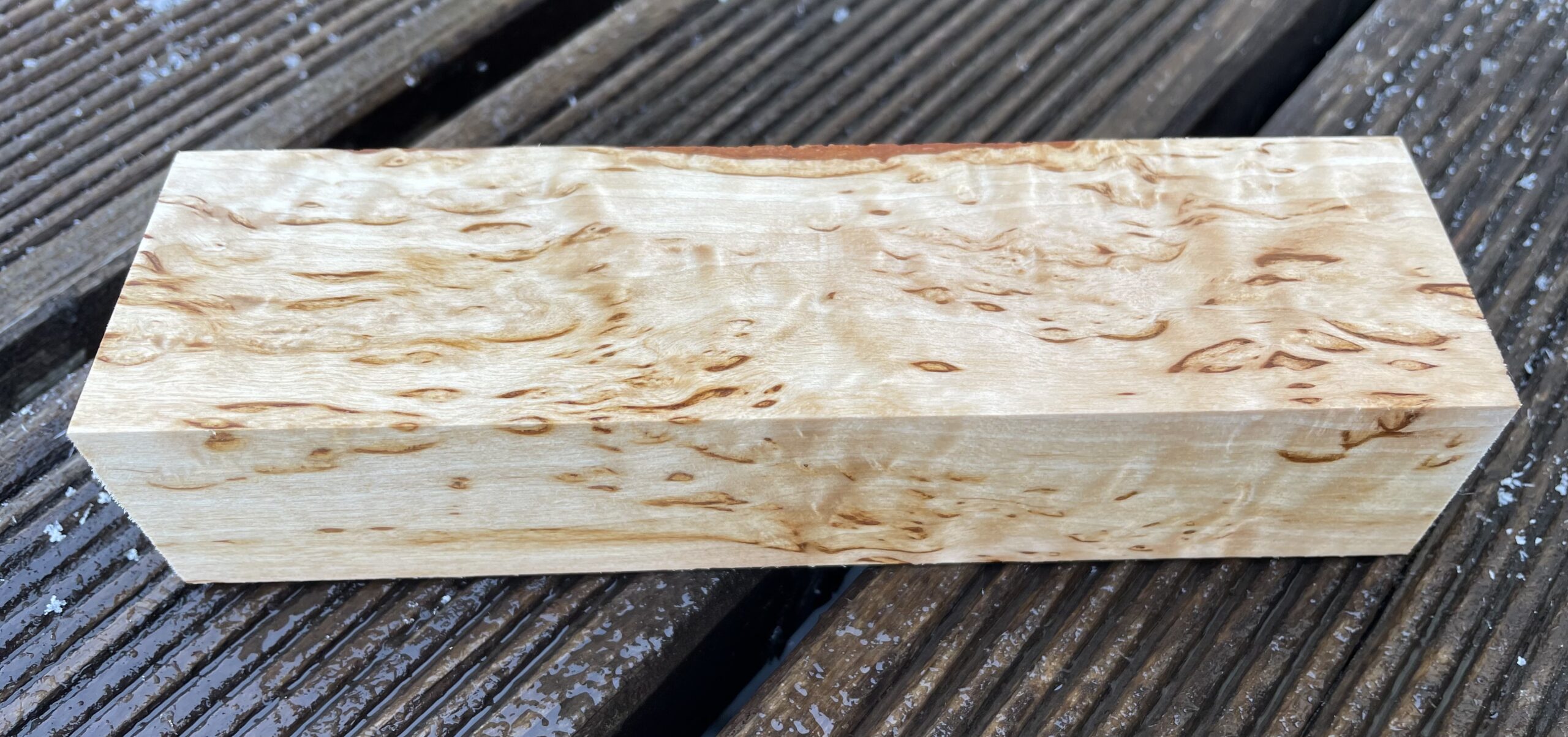 Masur birch wood block premium grade wood - Curlybirchwood